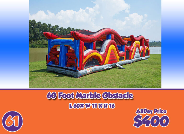 60 Ft Marble Obstacle Course
