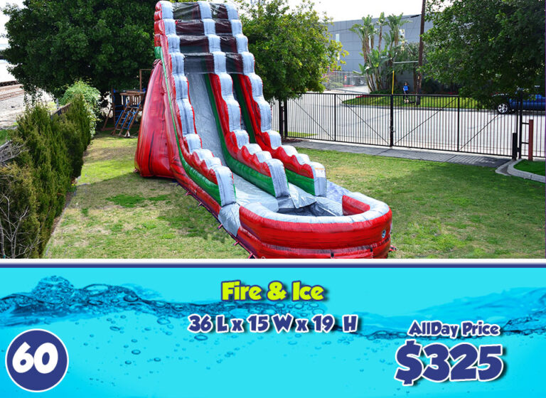Fire and Ice Inflatable Slide